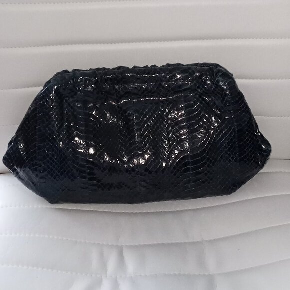 J.Renee | Bags | Vintage J Renee Blue Snakeskin Clutch Purse Bag Euc ...